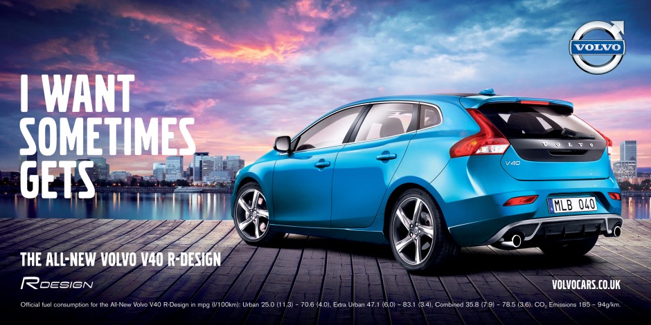 Volvo V40 R-Design launch campaign to tell consumers “I Want Sometimes ...
