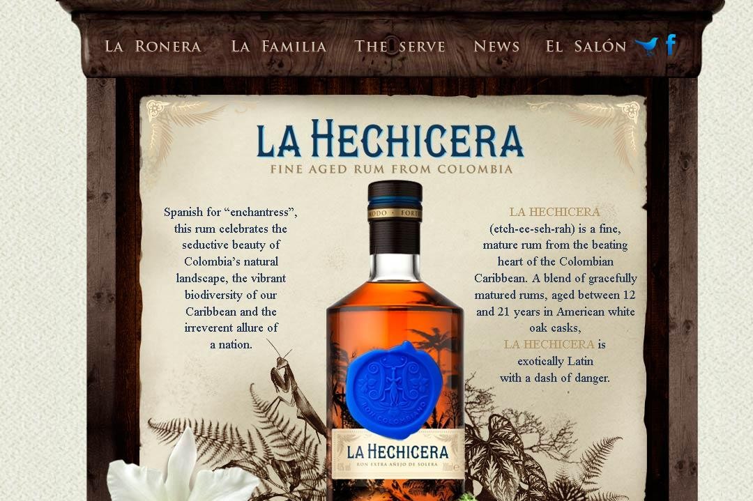 La Hechicera rum unveils new bespoke site created by Brandhouse | The Drum