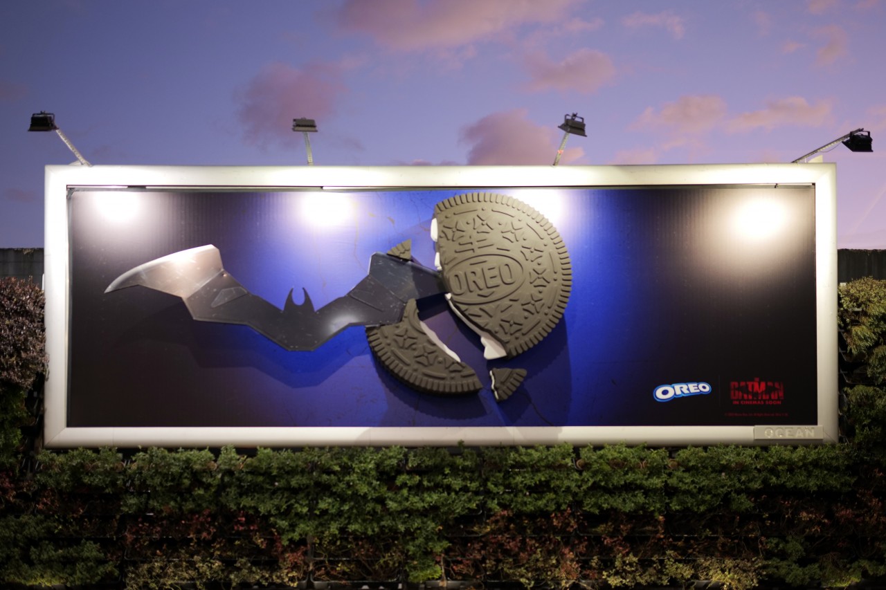 Oreo And The Batman 3D Billboard Sees Two American Icons Collide | The Drum