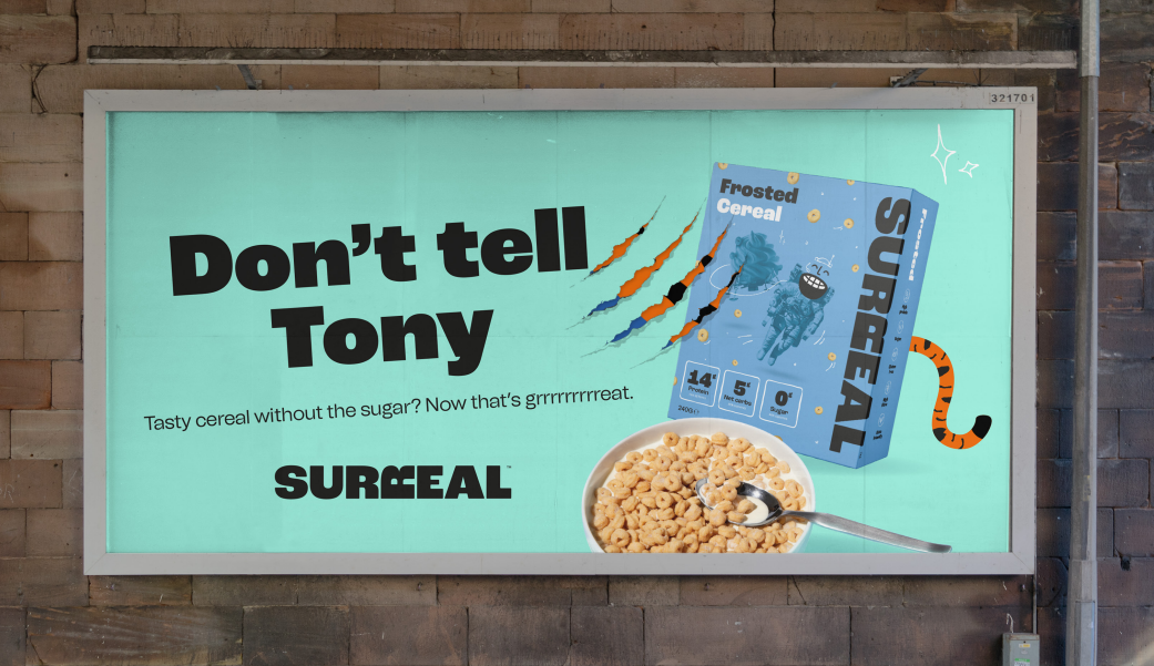 Cereal Brand Surreal Crunches Breakfast Rivals With Cheeky Billboards ...